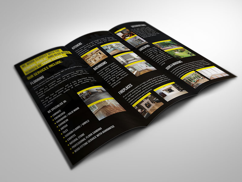 Taurus Flooring company brochure and leaflet design - Deon Design